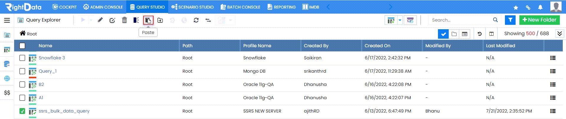 Creating a copy of an existing query – RightData