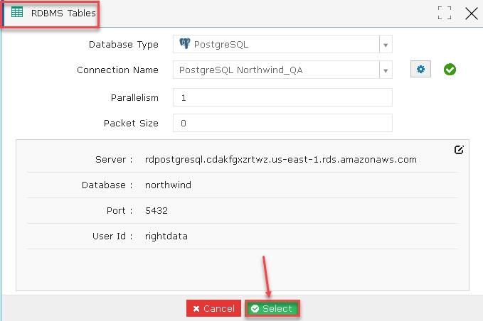 TDR Data comparison options – RightData