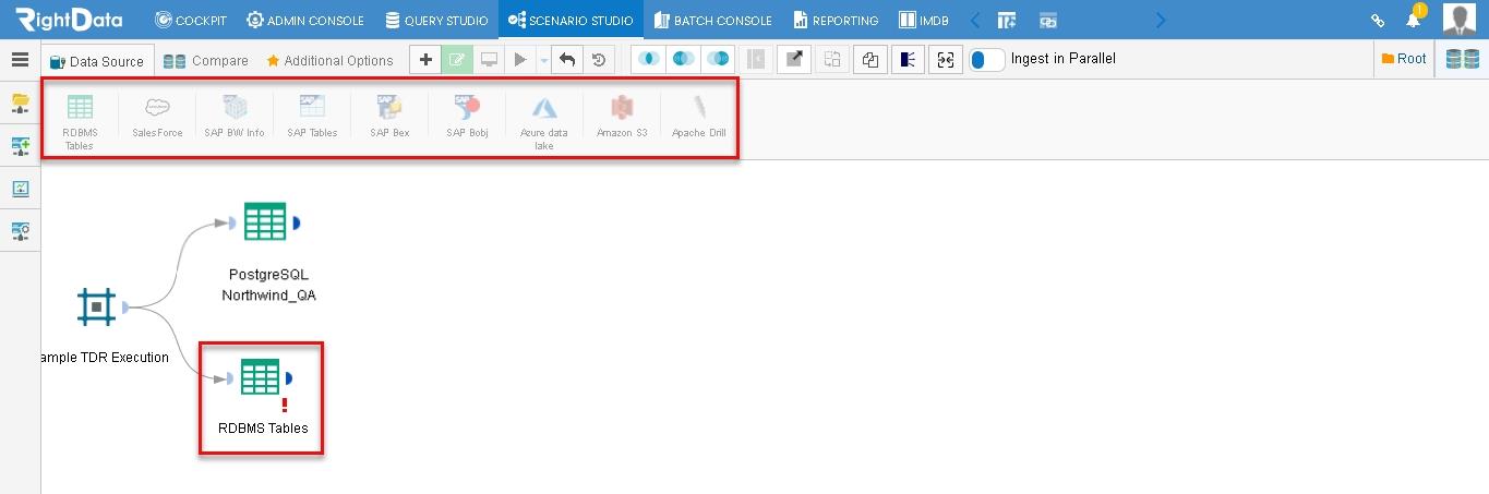 TDR Data comparison options – RightData