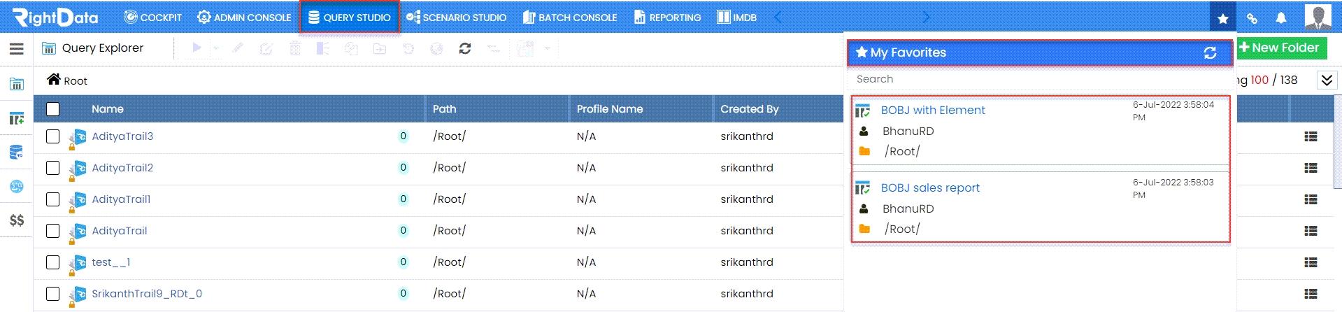 Bookmark icon UI changes – RightData