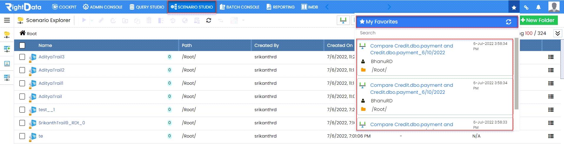 Bookmark icon UI changes – RightData