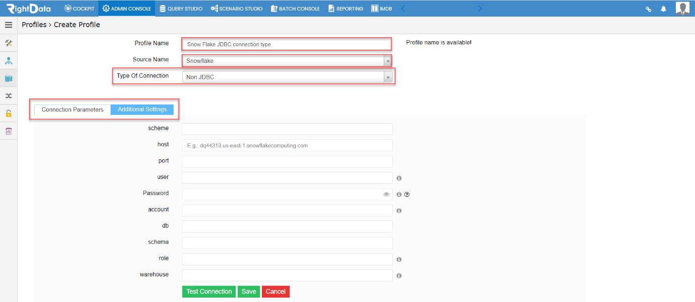 Ability to create Snowflake connection (JDBC) using Private Key – RightData