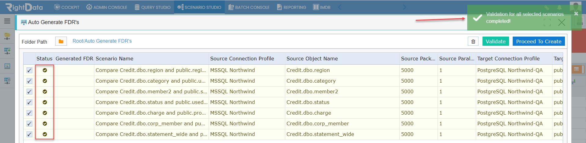 Create new FDR(s) based on TDR configuration – RightData