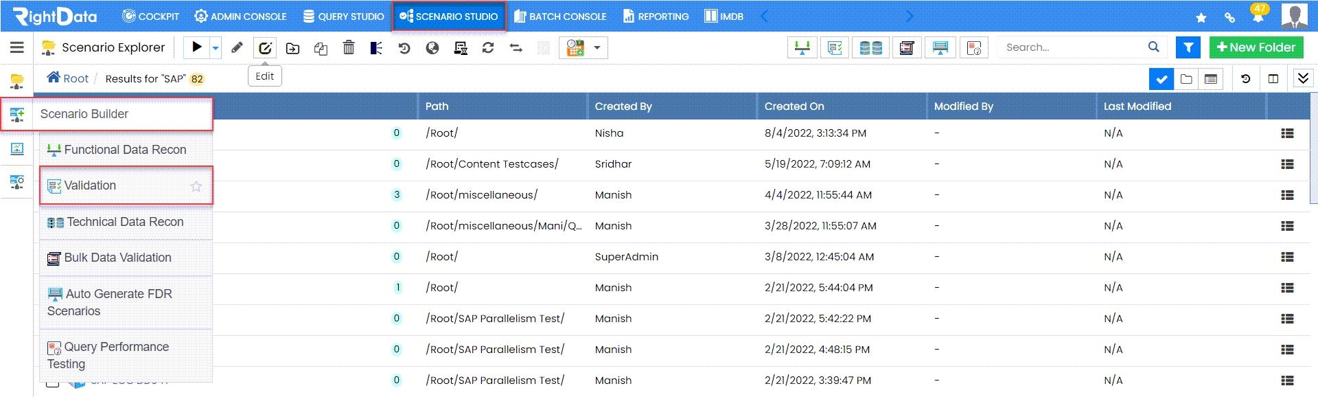 Validation using Referential Integrity Check business rule – RightData