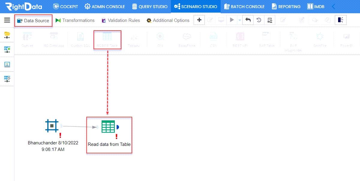 Validation using Presence Check business rule – RightData