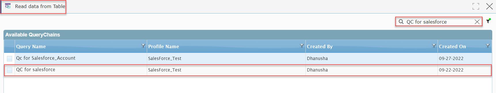 FDR using Salesforce profile – RightData
